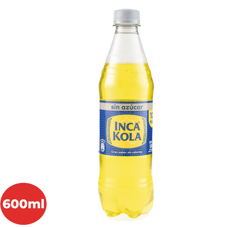 BEBIDA GASEOSA INCA KOLA ZERO 600 ML PAQX12 - Chang.pe