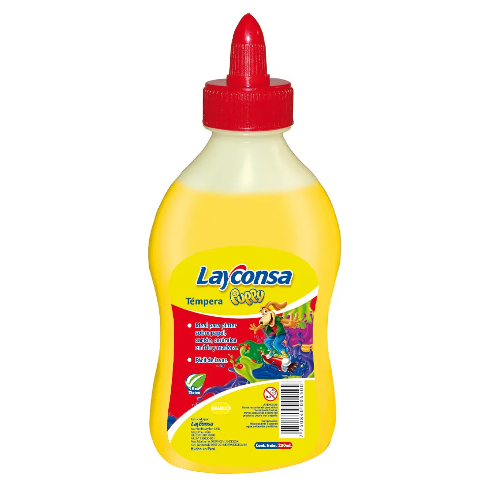 TEMPERA LAYCONSA 250 ML. AMARILLO - Chang.pe